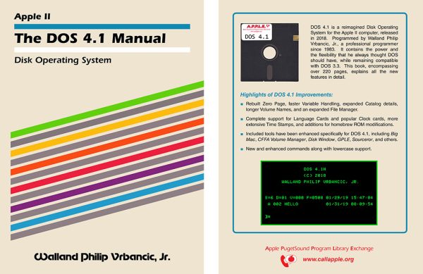 DOS 4.1 Manual now available in Spiral Bound – Call-A.P.P.L.E.