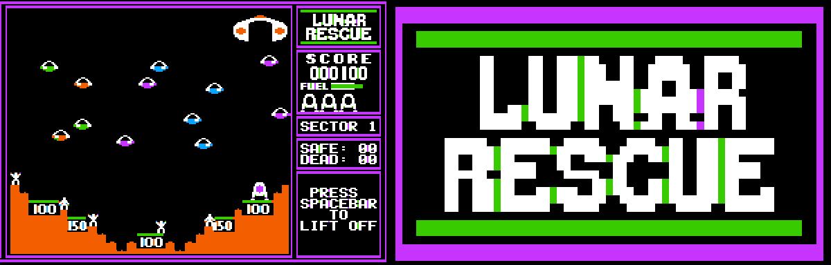 Lunar Rescue for the Apple II Released – Call-A.P.P.L.E.